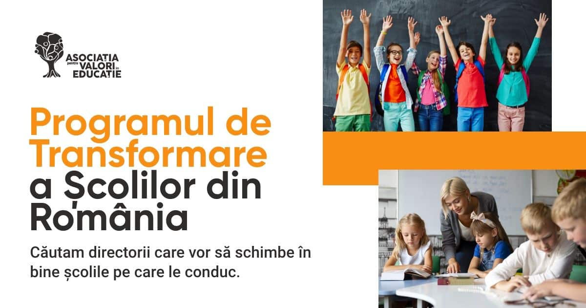 AVE: ONG educatie in Romania | Program transformare scoli